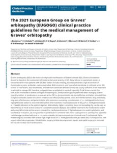 New guidelines for the medical management of Graves’ orbitopathy - BOPSS